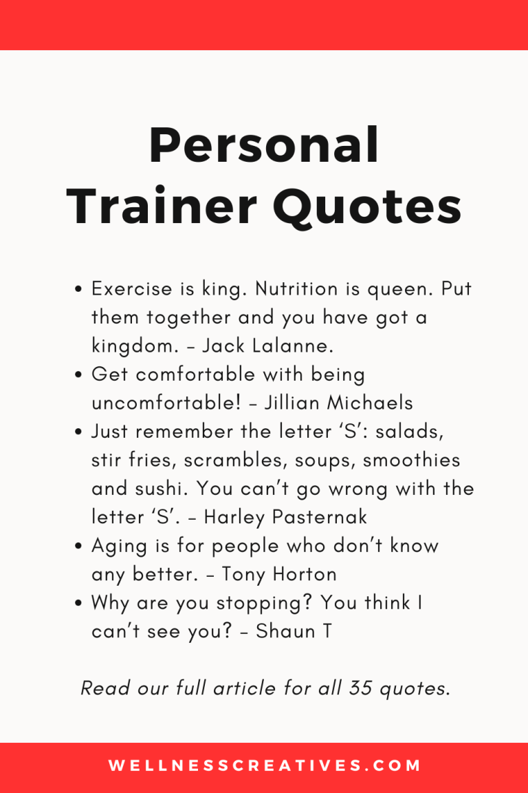 35 Personal Trainer Quotes For Instagram (Motivational & Funny)