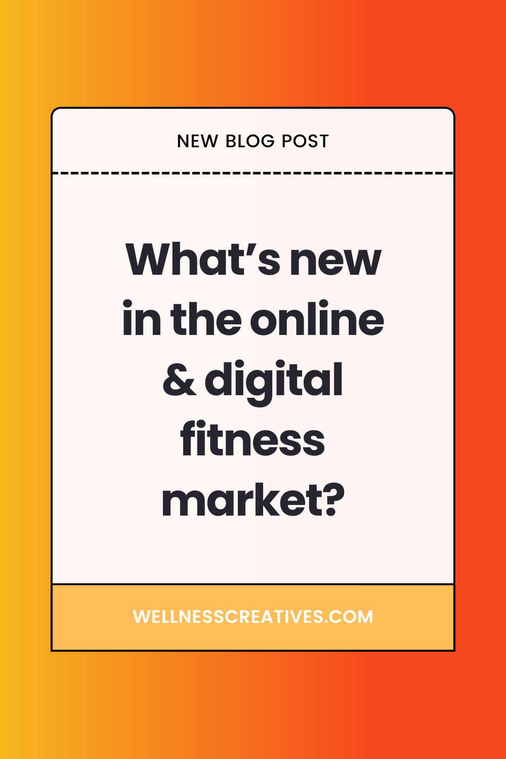 Online Fitness Market Size, Statistics & Industry Trends 2025