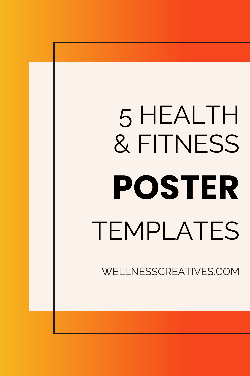 5 Free Fitness Poster Templates for Gyms & Studios